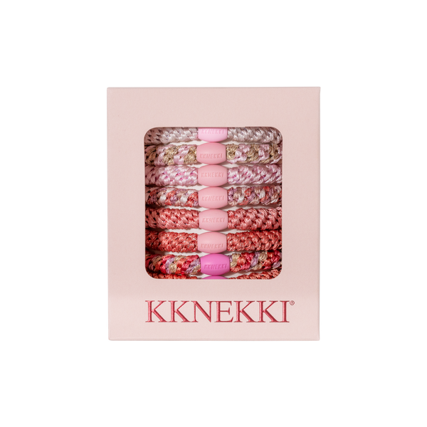 KKNEKKI Pink Hair Ties – Sweet to Strong